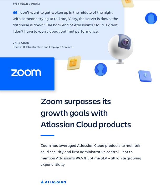 Zoom surpasses its growth goals with Atlassian Cloud products